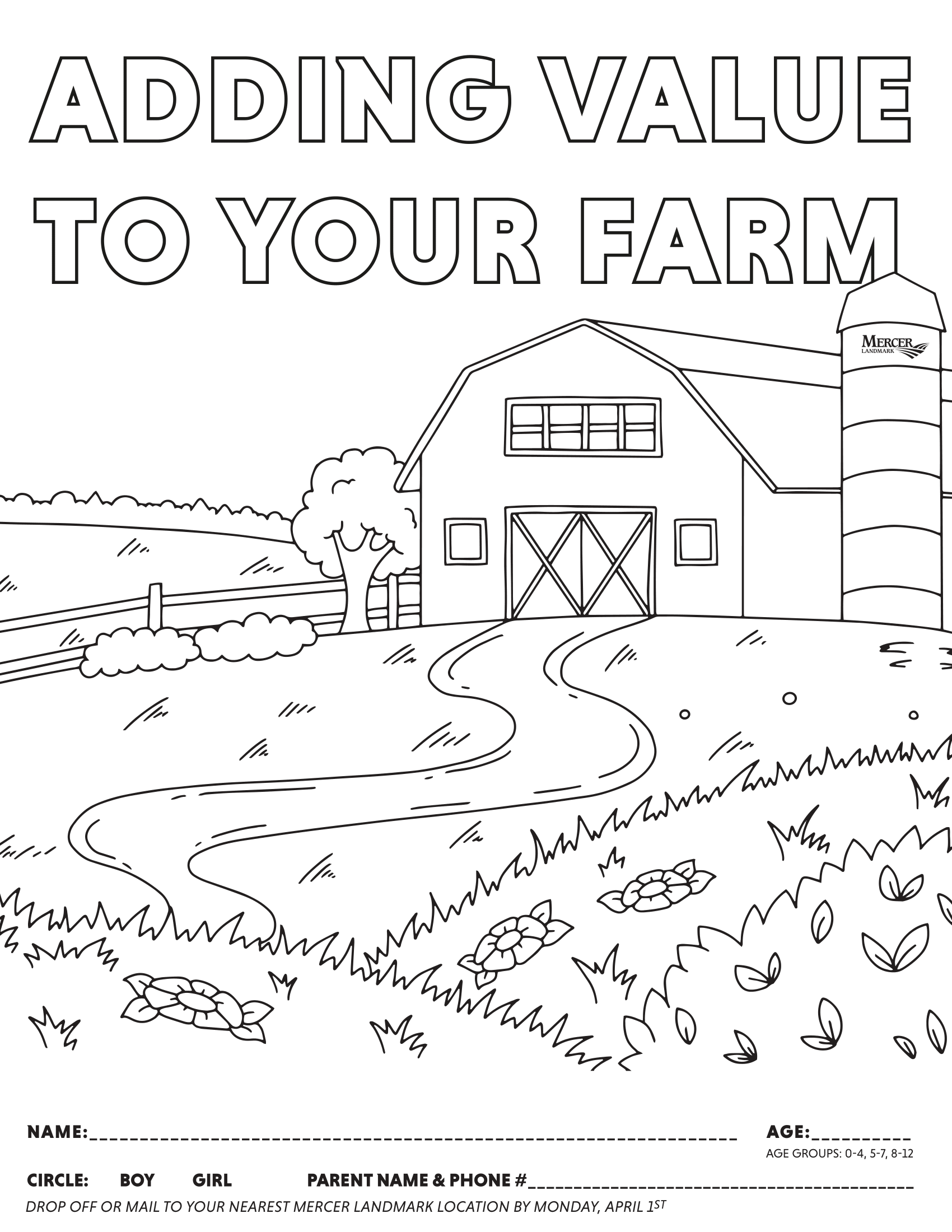 Coloring Contest - Mercer Landmark