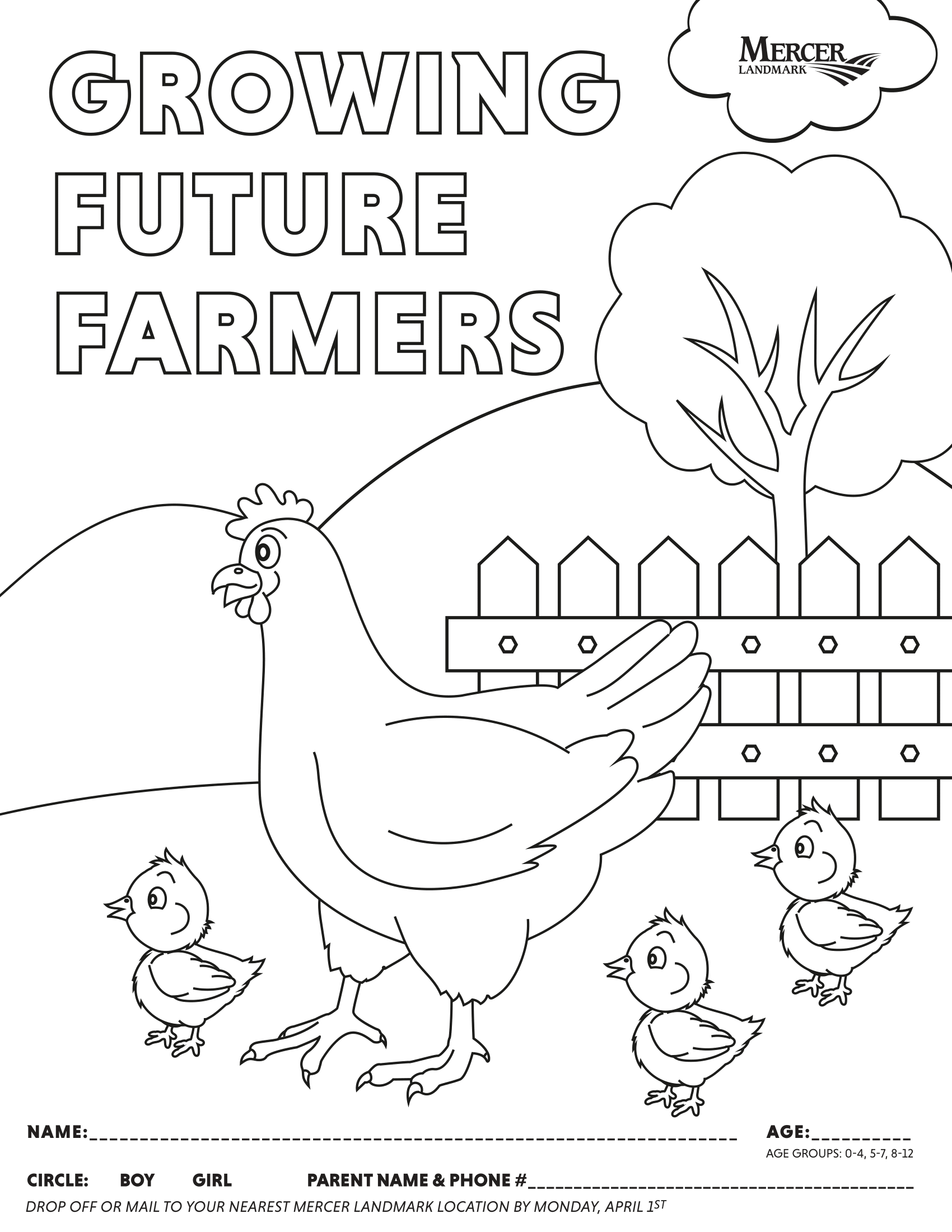 Coloring Contest - Mercer Landmark