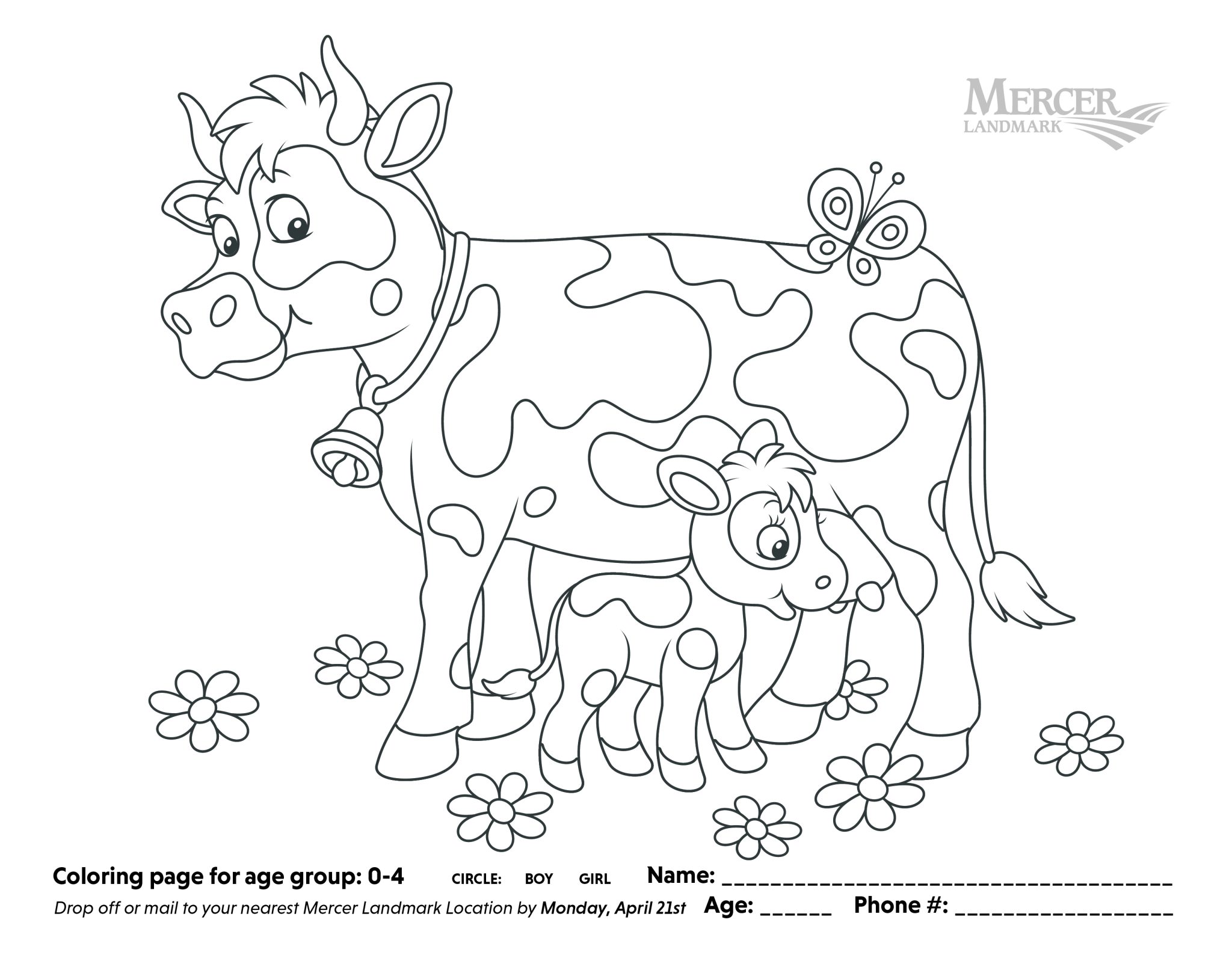 Coloring Contest - Mercer Landmark
